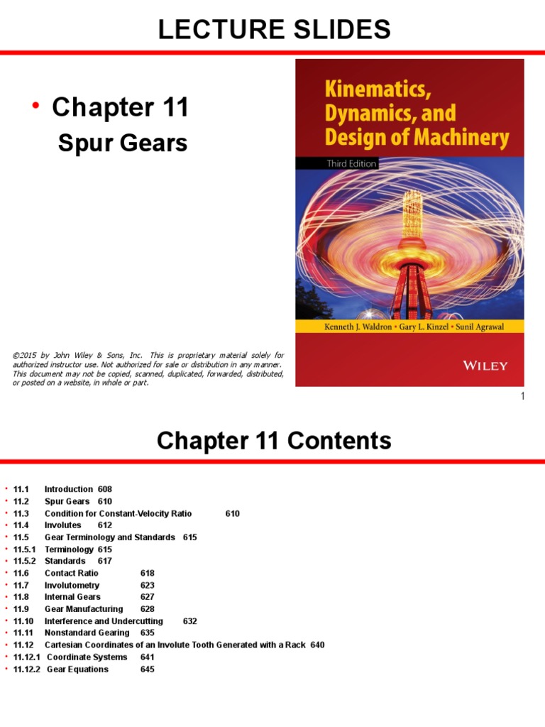 Chapter - 11 Spur Gear | PDF