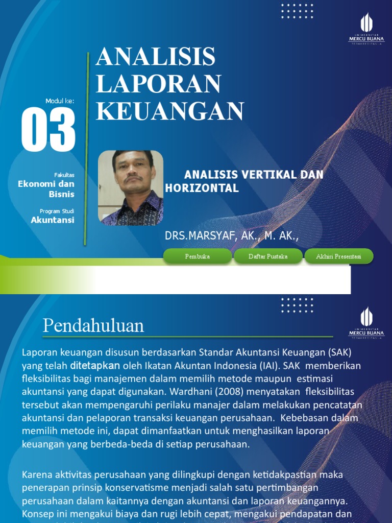 Modul 03 Ppt Analisis Vertikal Dan Horizontal Pdf 3354