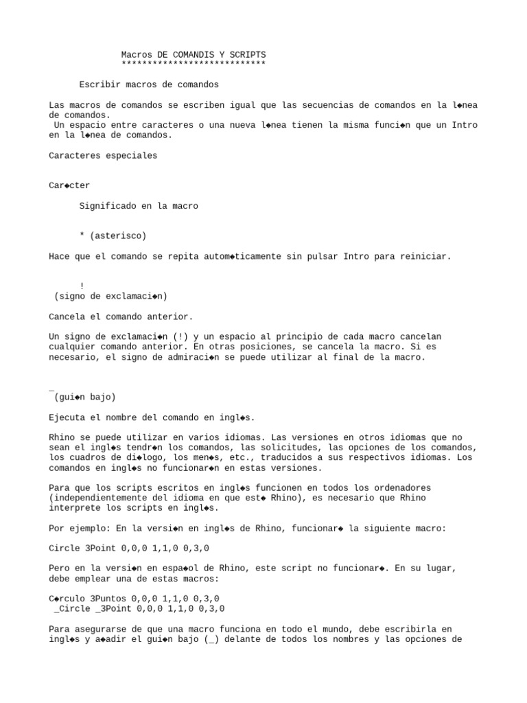 4macros de Comandos y Scripts | PDF | Ciencias de la Computación ...