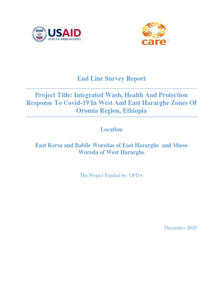 CARE OFDA COVID 19 Response End Line Survey Report Dec 2020 Final | PDF ...