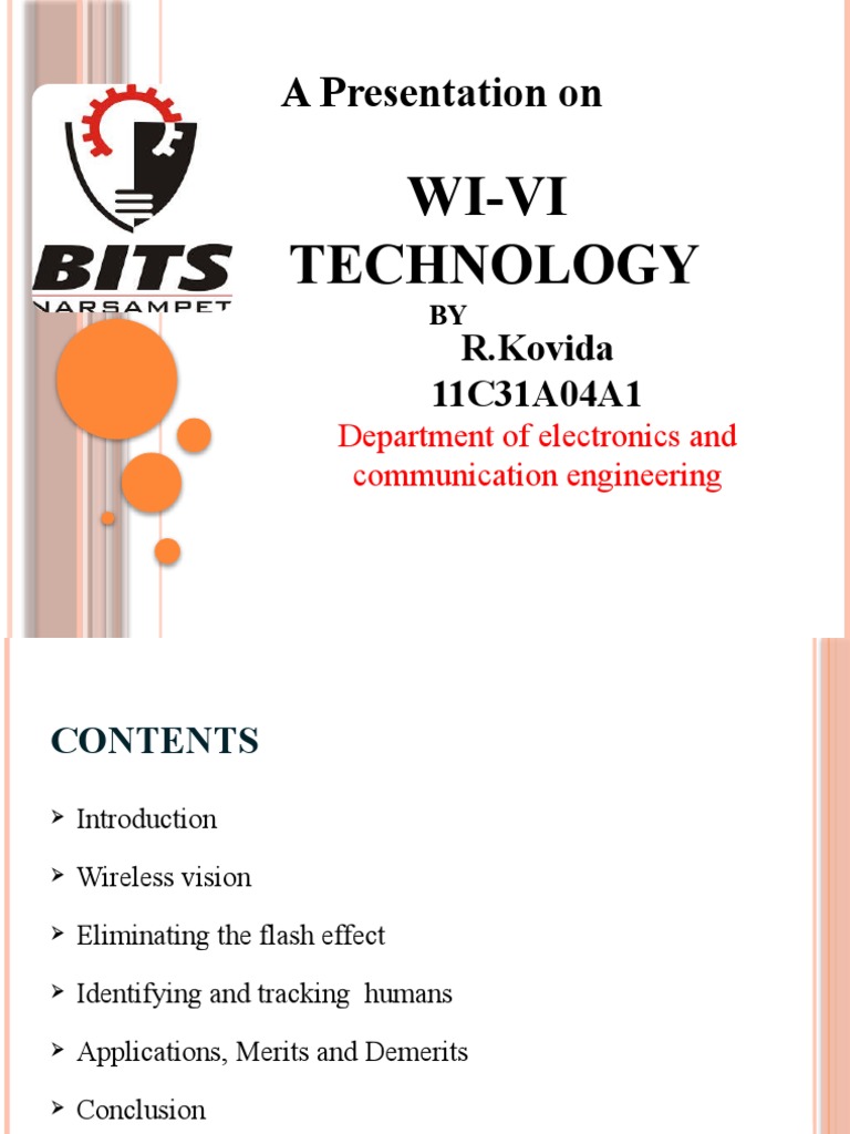 A Presentation On: Wi-Vi Technology | PDF | Wi Fi | Wireless