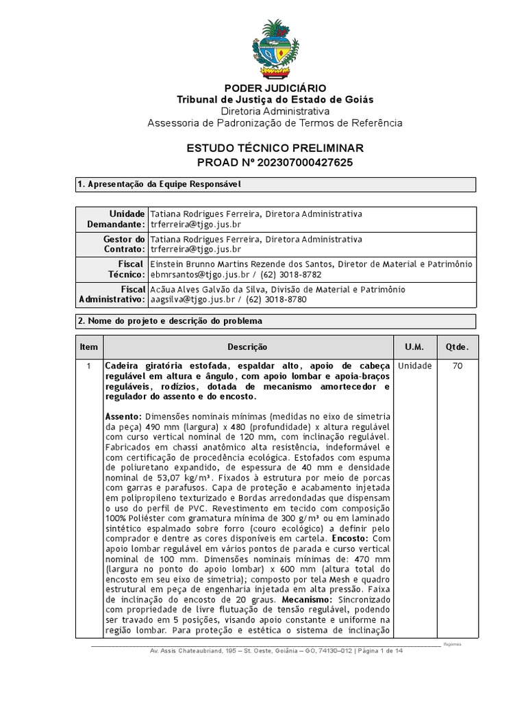 Estudo Técnico Preliminar | PDF
