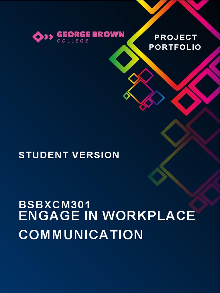 LinhNg BSBXCM301 ProjectPortfolio Task2 | PDF | Communication | Nonverbal Communication