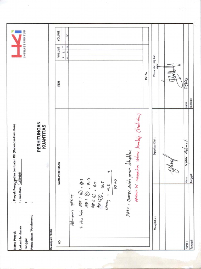 Opname Kumulatif Pas Batu Pak Ujang Rahmat | PDF