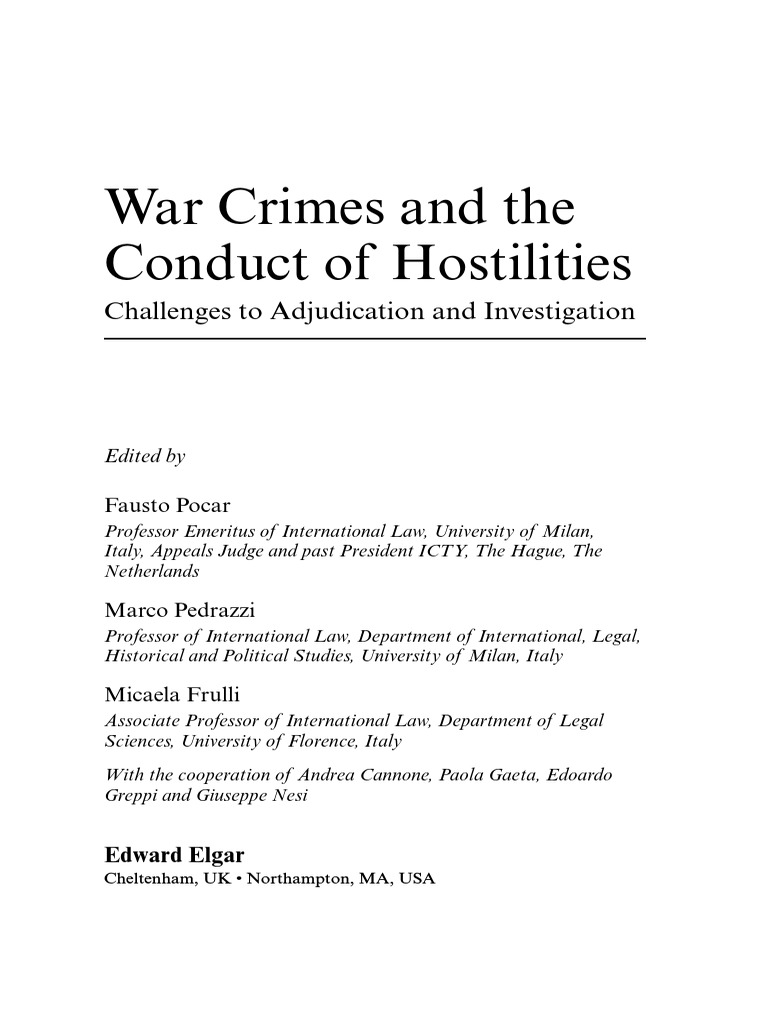 The Use of Prohibited Weapons and War CR | PDF