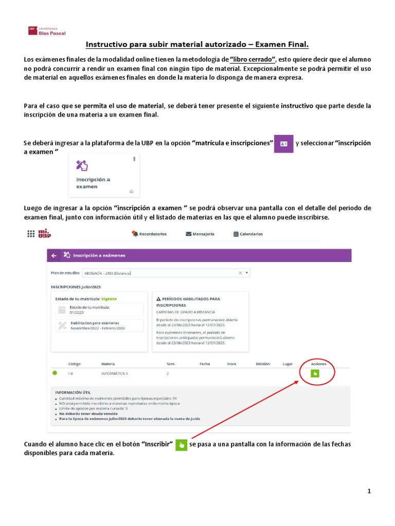 Instructivo para Subir Material Examen Final | PDF | Informática | Software