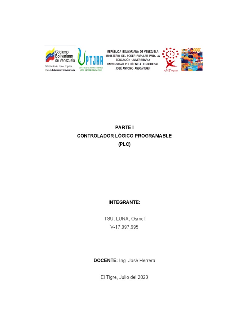 Introducción a Controladores Lógicos Programables | PDF | Controlador ...