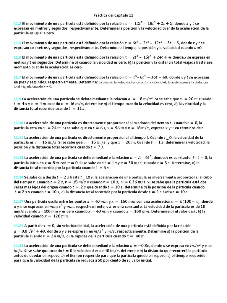 Práctica Del Capítulo 11 | PDF