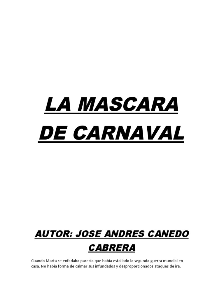 La Mascara de Carnaval | PDF