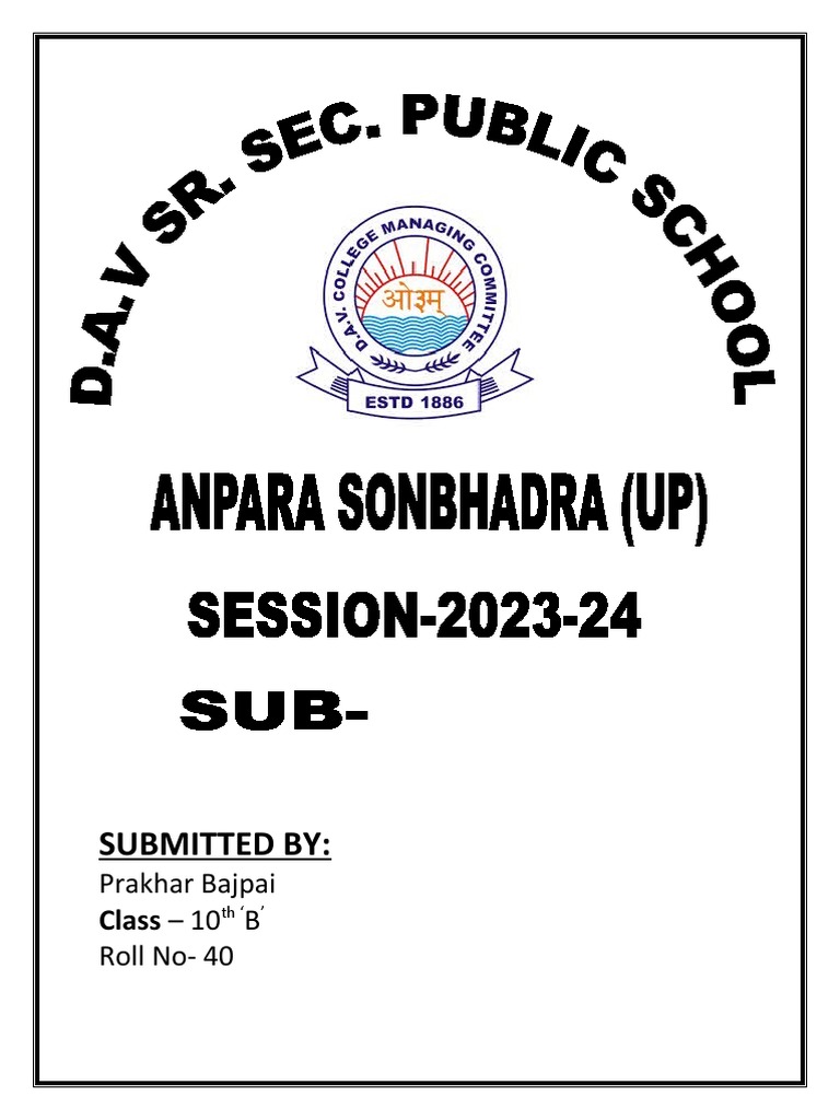 DAV Front Page1 | PDF