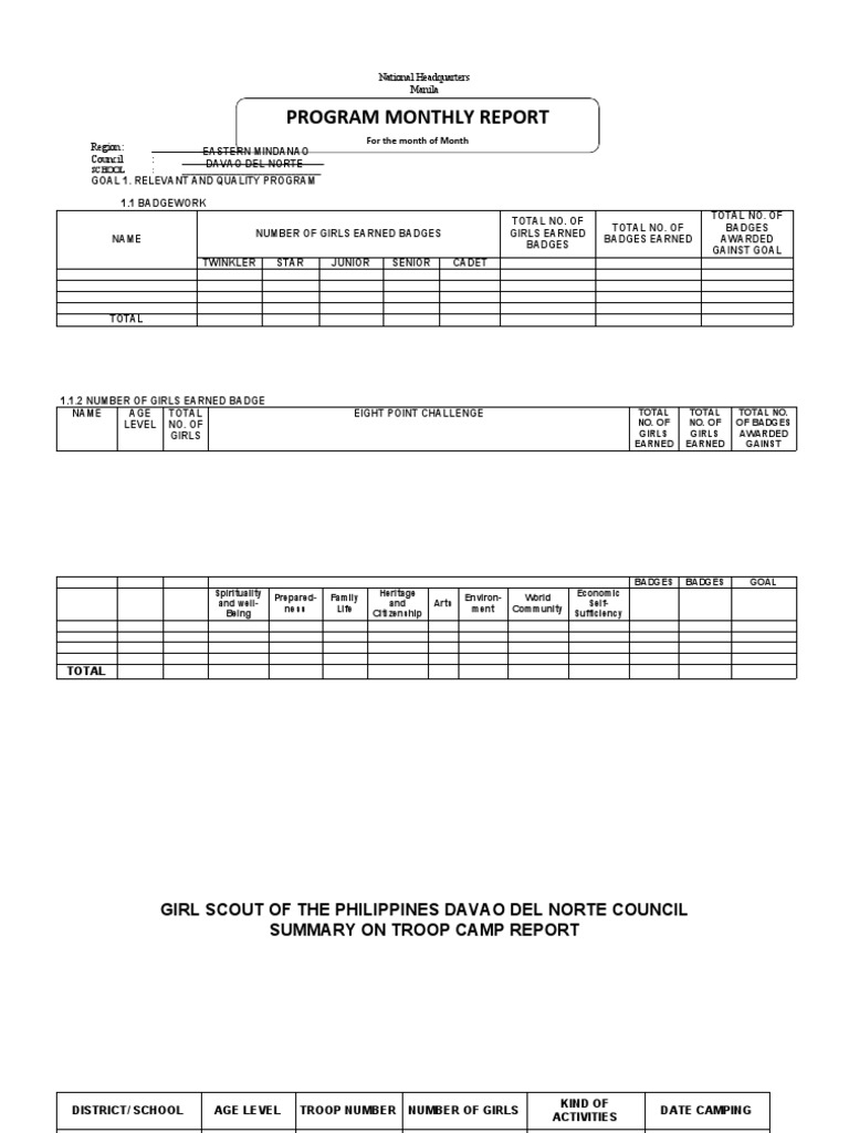 Badge Work Report Form | PDF