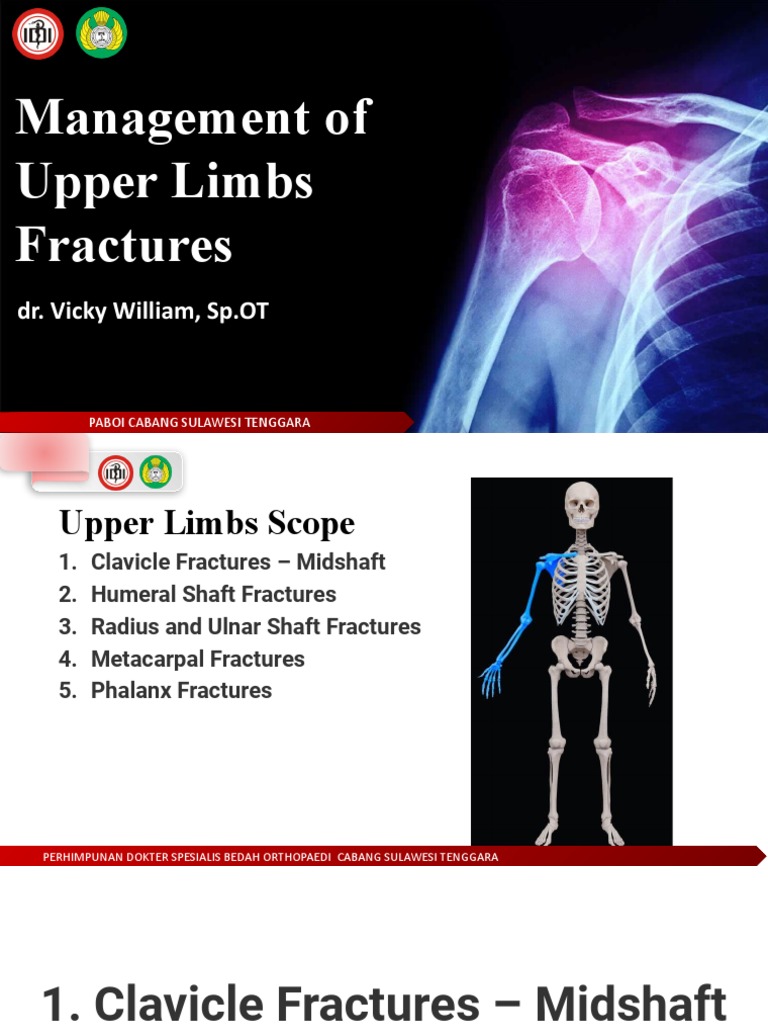 Upper Limb Fracture Management Guide | PDF