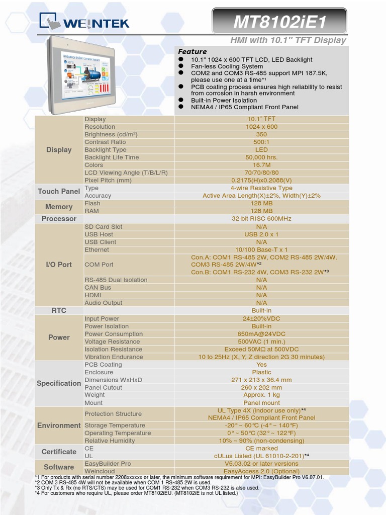 MT8102iE1 Datasheet ENG | PDF | Computing | Computer Engineering