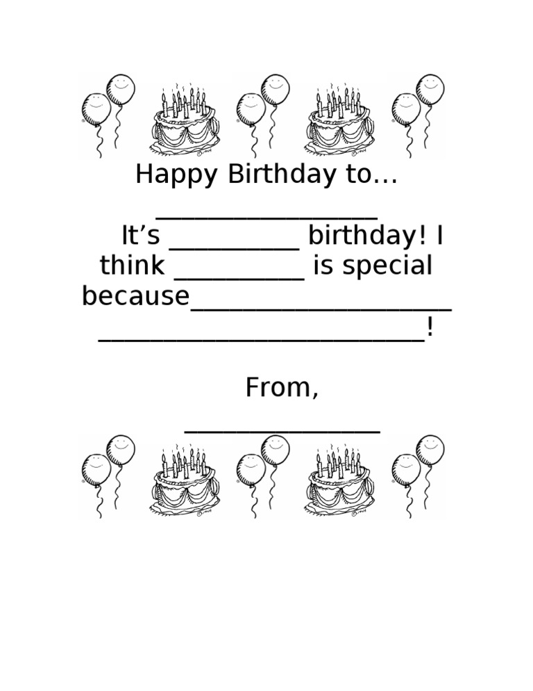 Personalized Birthday Message Template | PDF | Home & Garden