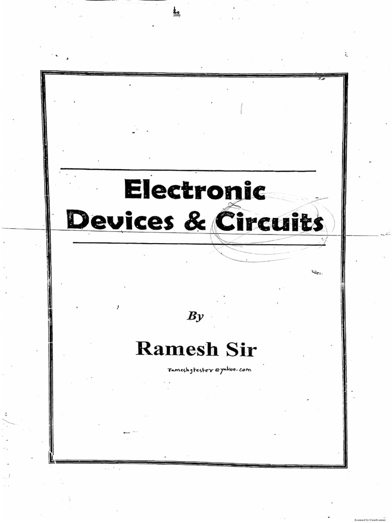 Electronic Devices Classroom Notes Ramesh Sir Made Easy | PDF