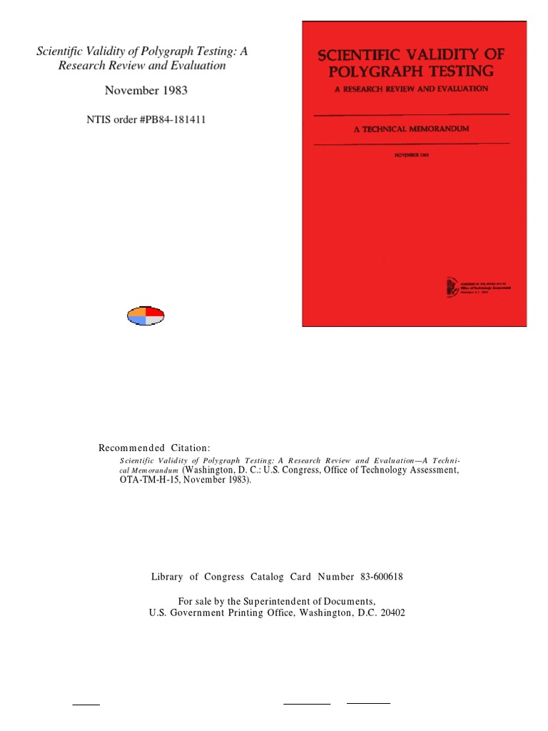 Ota Polygraph Report | Download Free PDF | Polygraph | Validity (Statistics)