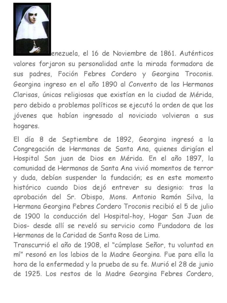 Madre Georgina | PDF | Viajes y turismo | Historia