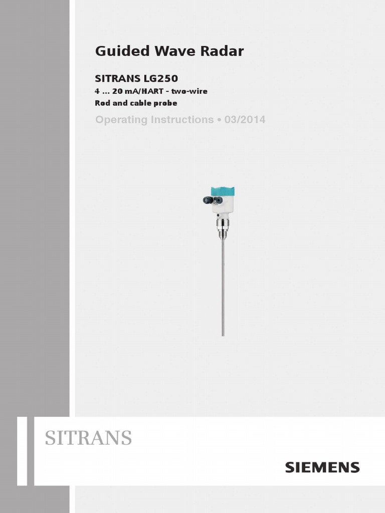 SIEMENS SITRANS LG250 Manual | PDF
