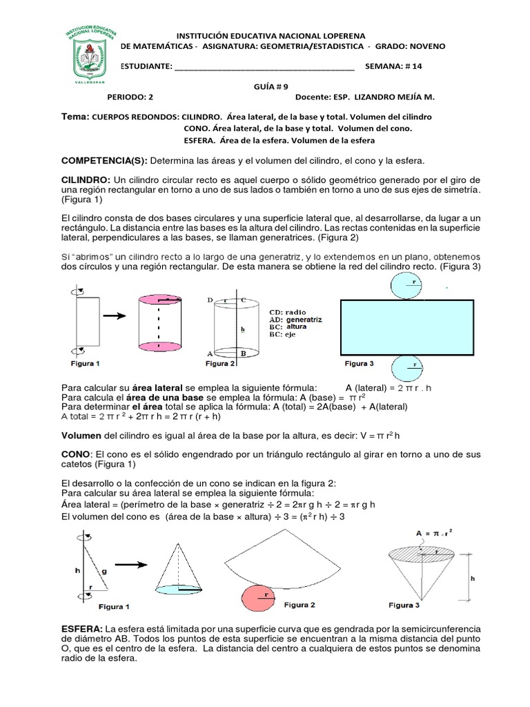 Guía 9 Geometría Y Estadística 9 Pdf Geometría Elemental