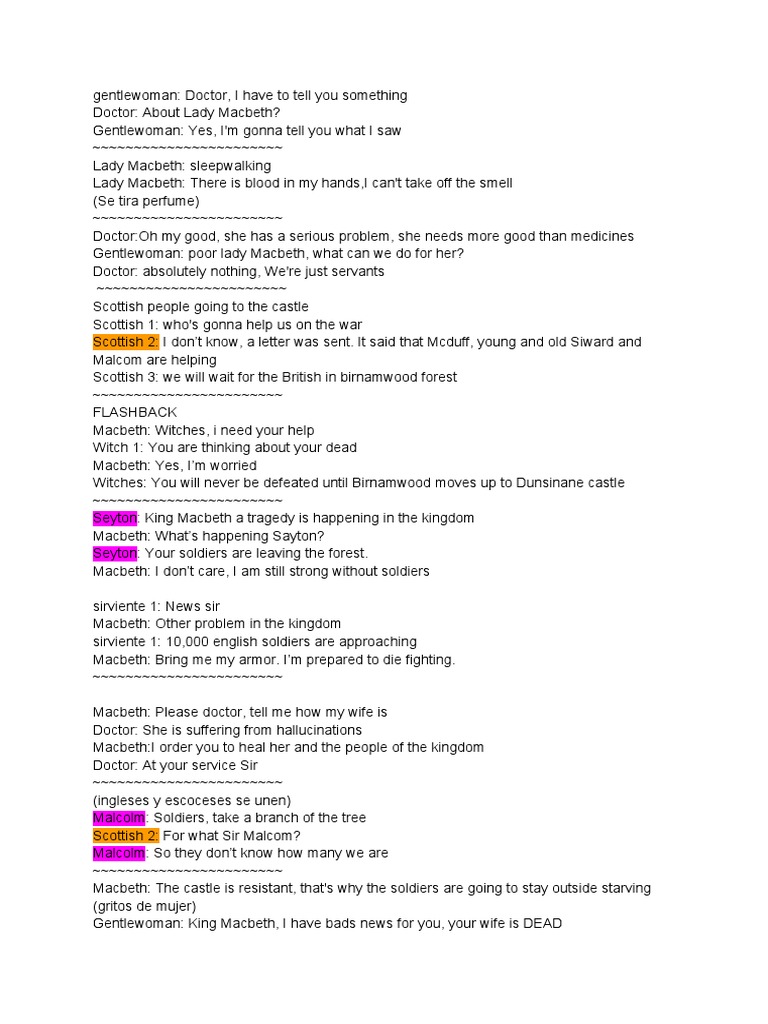 Macbeth's Tragic Downfall: A Summary | PDF