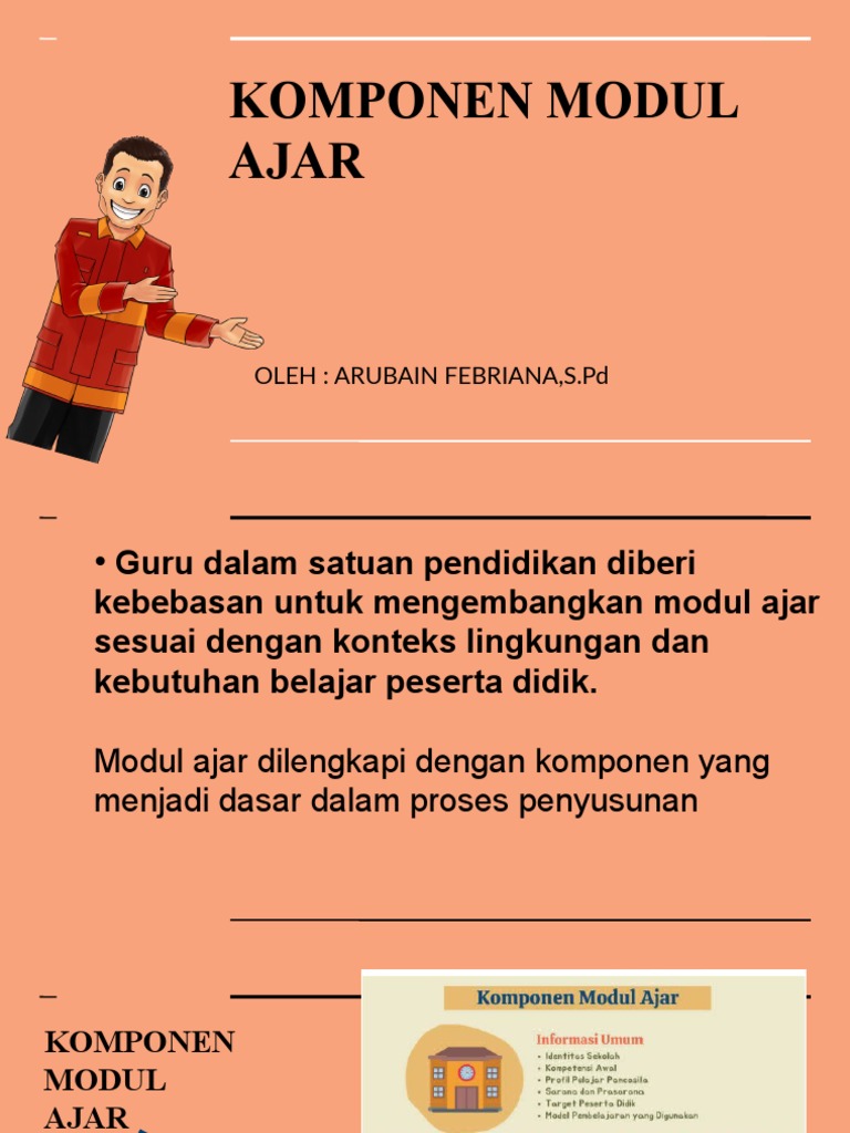 Komponen Modul Ajar | PDF