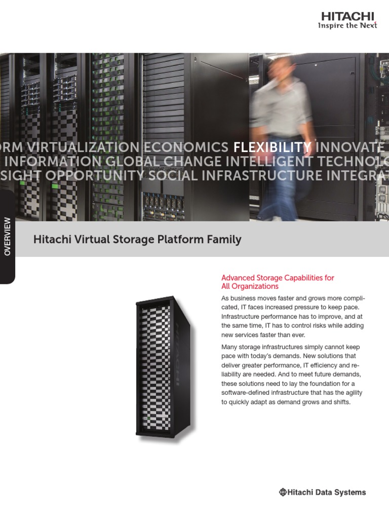 Hitachi Overview Brochure VSP Family | PDF | Economies | Computing