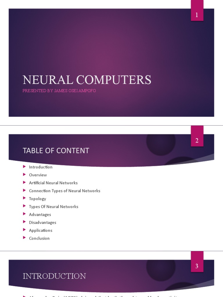 Neural Computers | PDF | Artificial Neural Network | Neuron