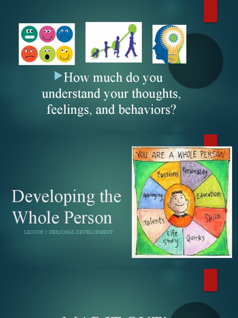 Lesson 2 Developing the Whole Person | PDF