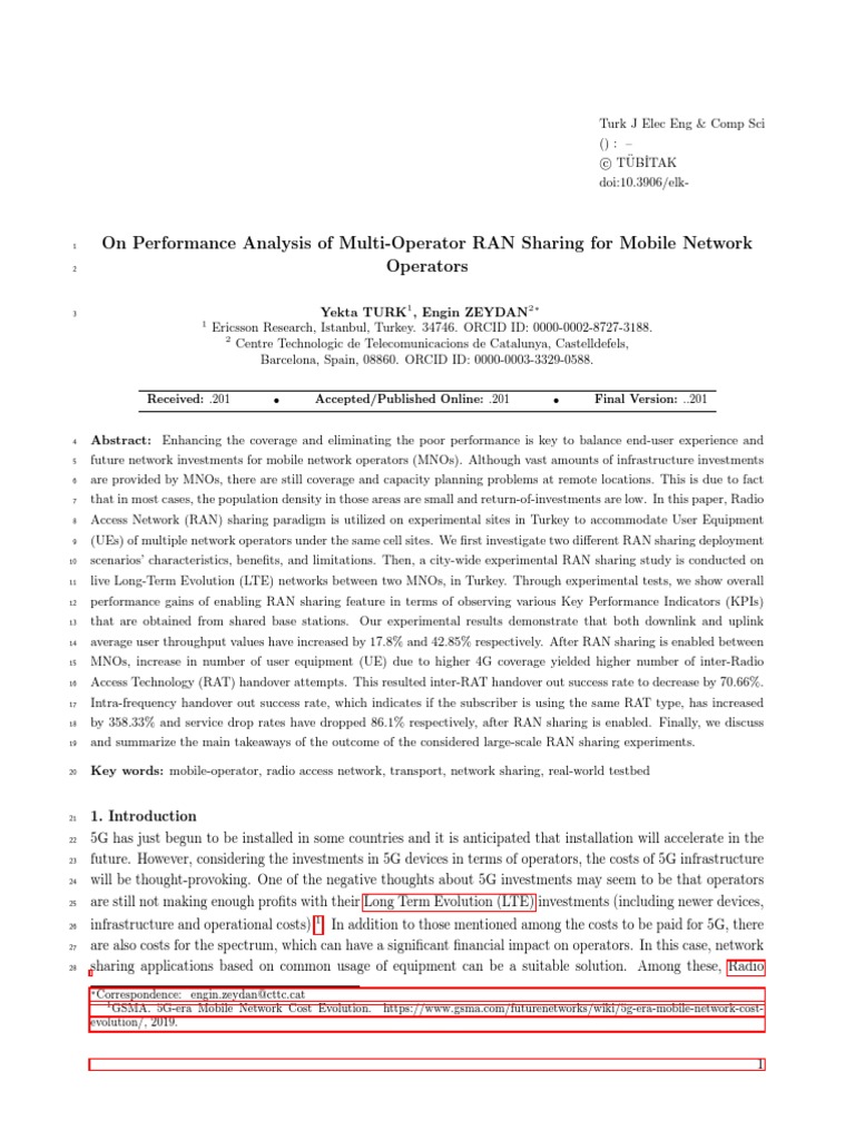 RAN Sharing 2020 | PDF | Computer Network | Virtual Private Network