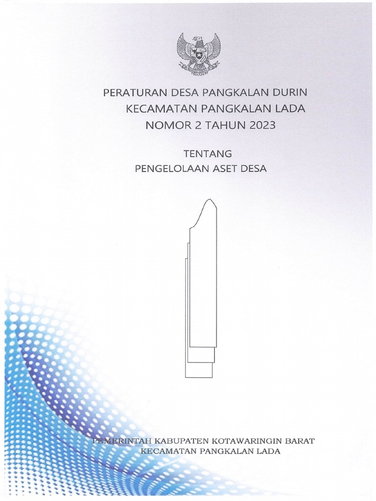 Perdes Pengelolaan Aset Desa 04 04 2023 | PDF