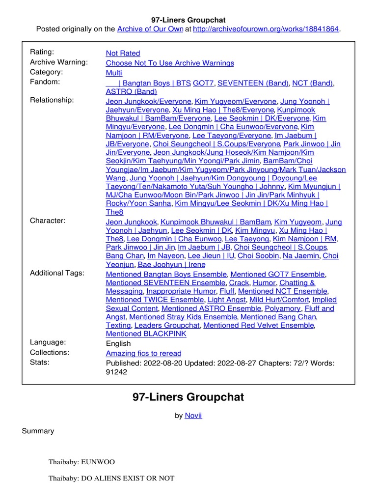 97 Liners Groupchat | PDF