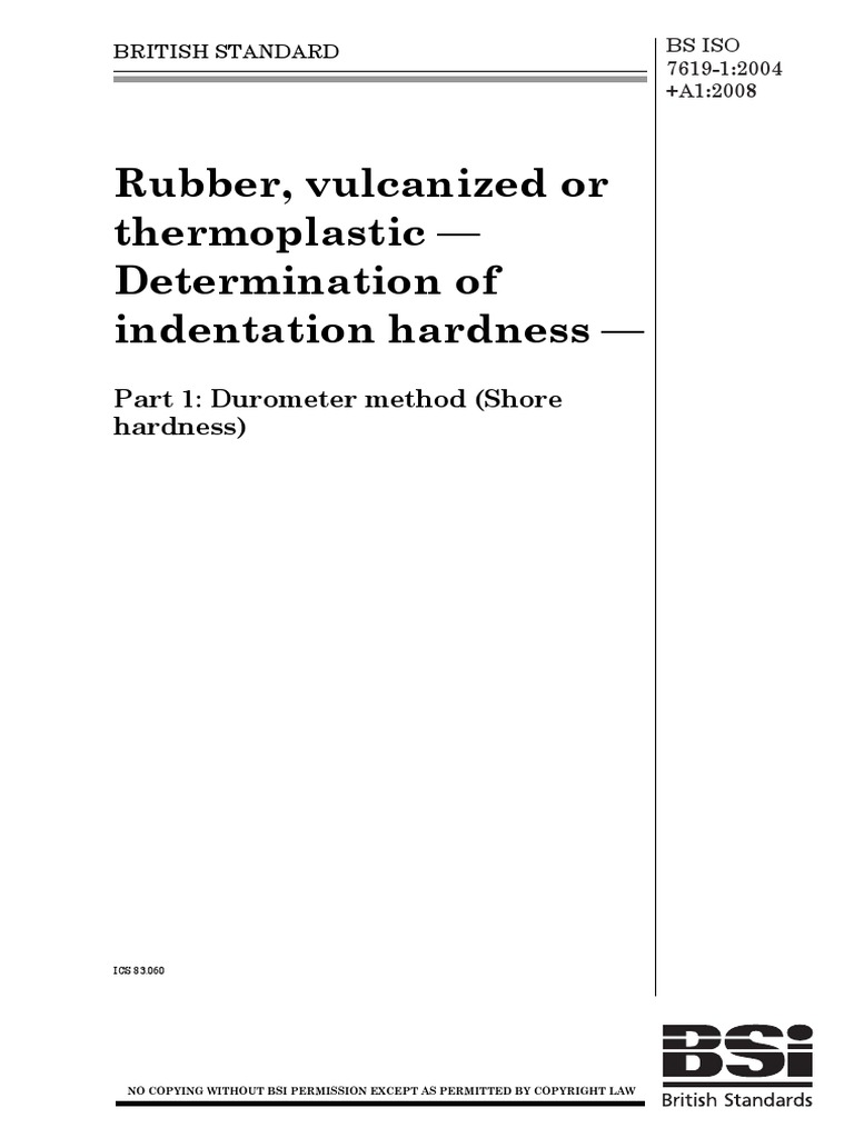 BS Iso 7619-1 2004 A1 2008 | PDF | Natural Materials | Amorphous Solid