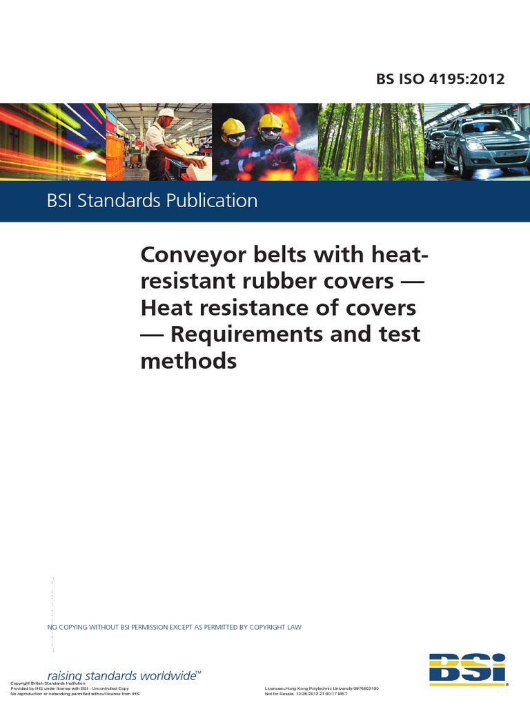 BS Iso 4195 2012 | PDF