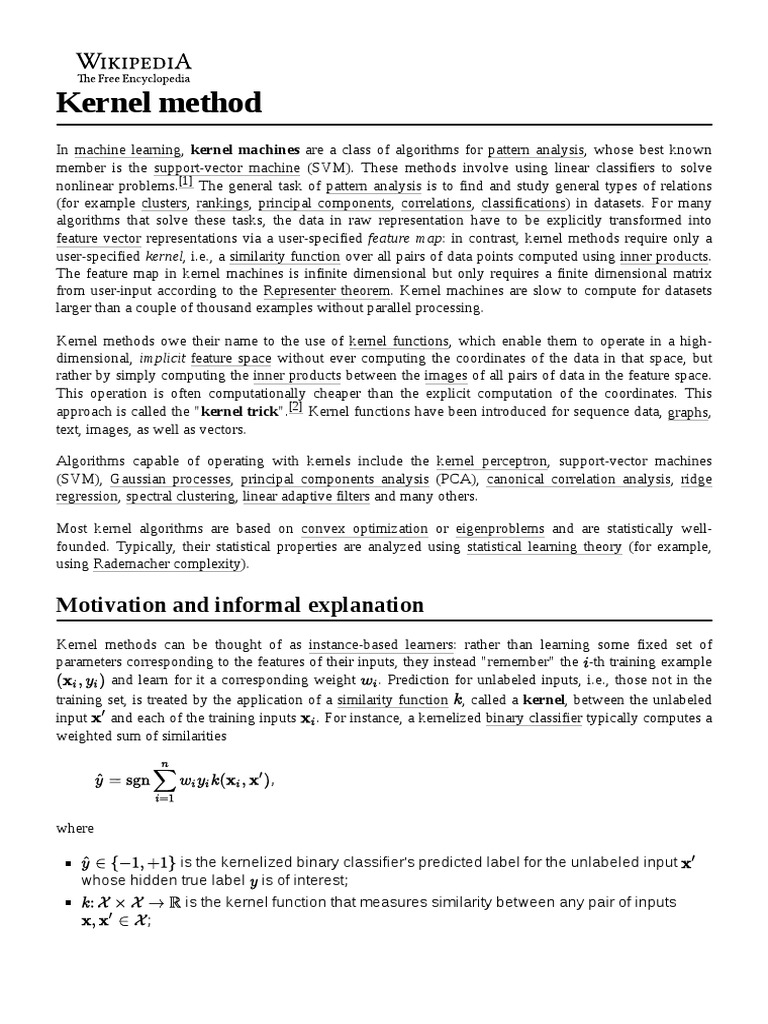 Kernel Method | PDF