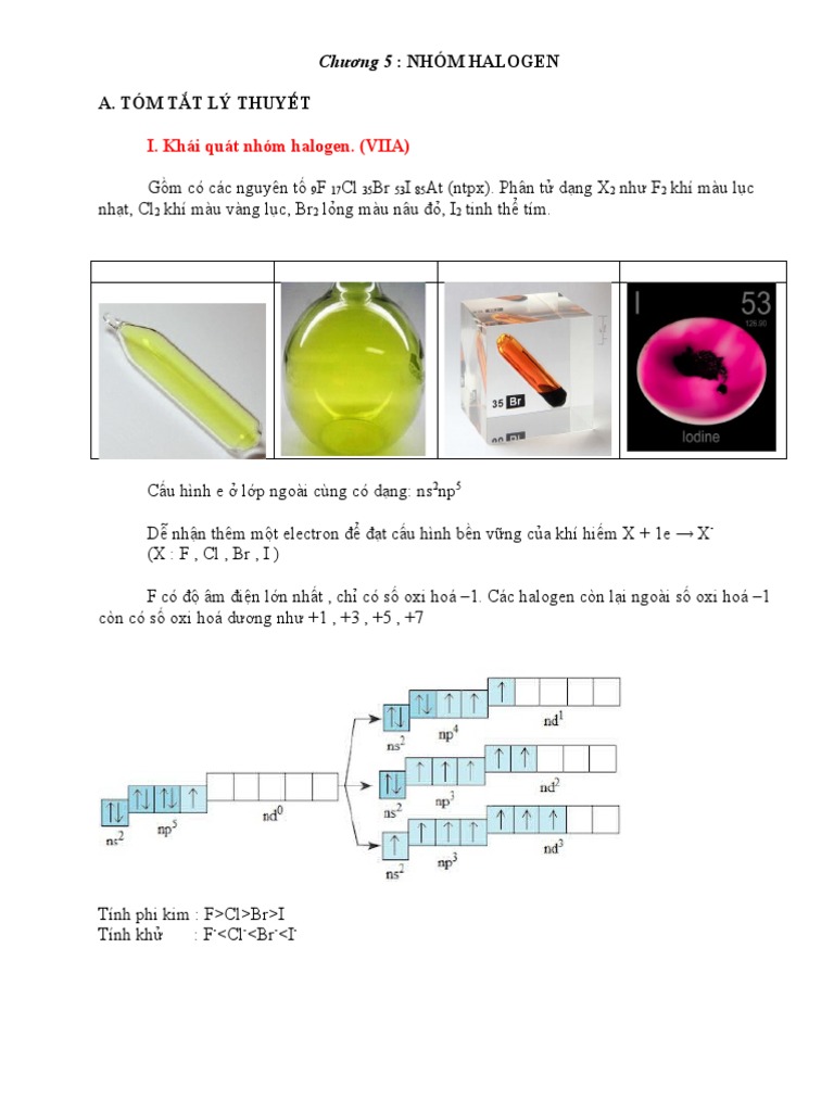 5.tom Tat Ly Thuyet Cl2, HCL | PDF