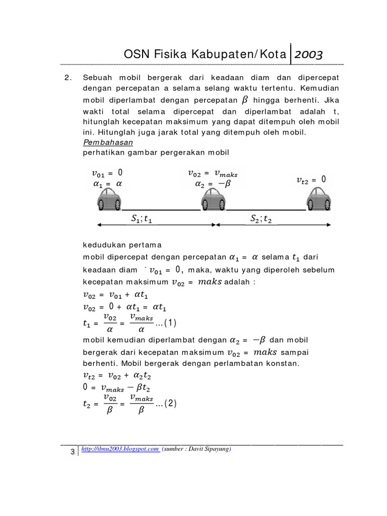 Osk Fisika 2003 Soal 2 | PDF