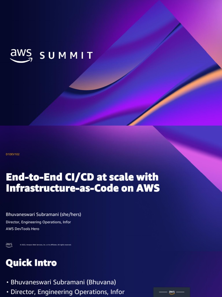 End-to-End CICD at Scale With Infrastructure-As-Code On AWS | PDF | Amazon Web Services | Cloud ...