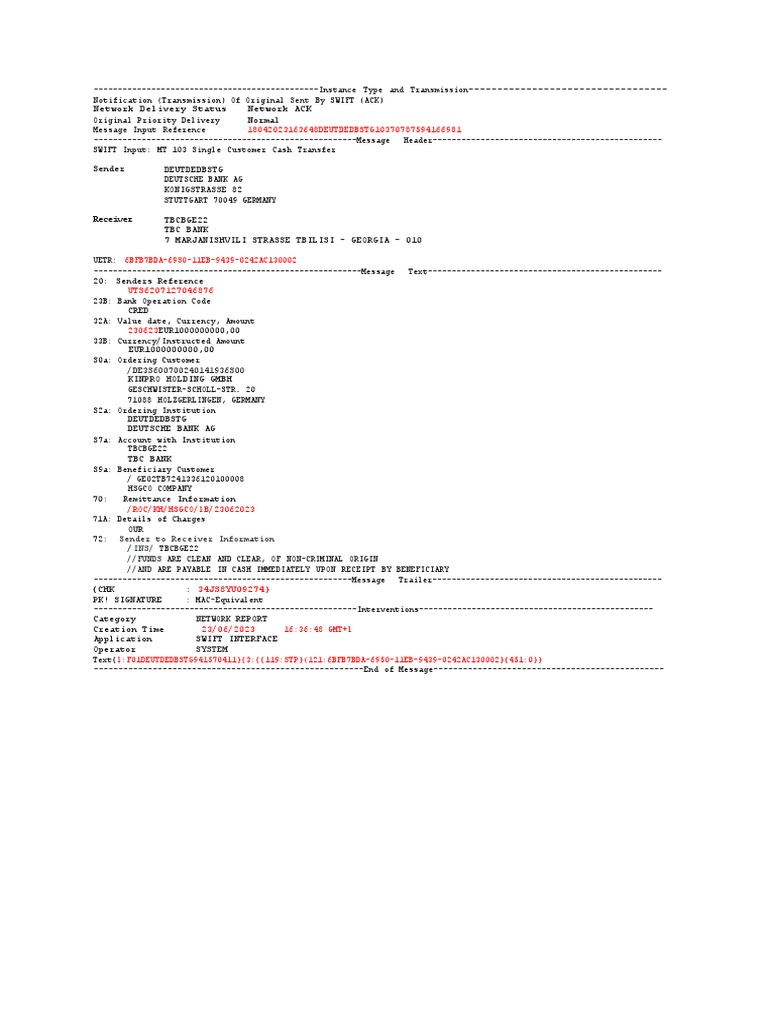 MT 103 1b Hsgco Draft | PDF