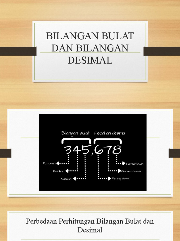 Perbedaan Bilangan Bulat dan Desimal | PDF | Metode & Bahan Ajar