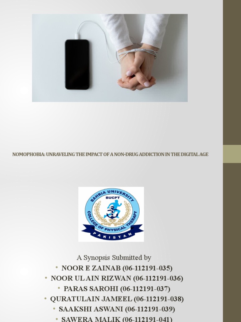 Synopsis PPT Nomophobia | PDF