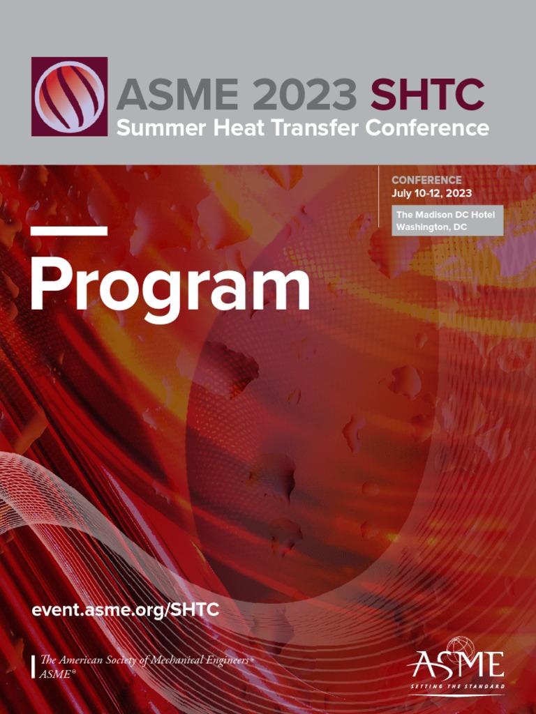 EventsmedialibraryresourcesshtcSHTC 2023 Final Program PDF | PDF | Heat Transfer | Heat