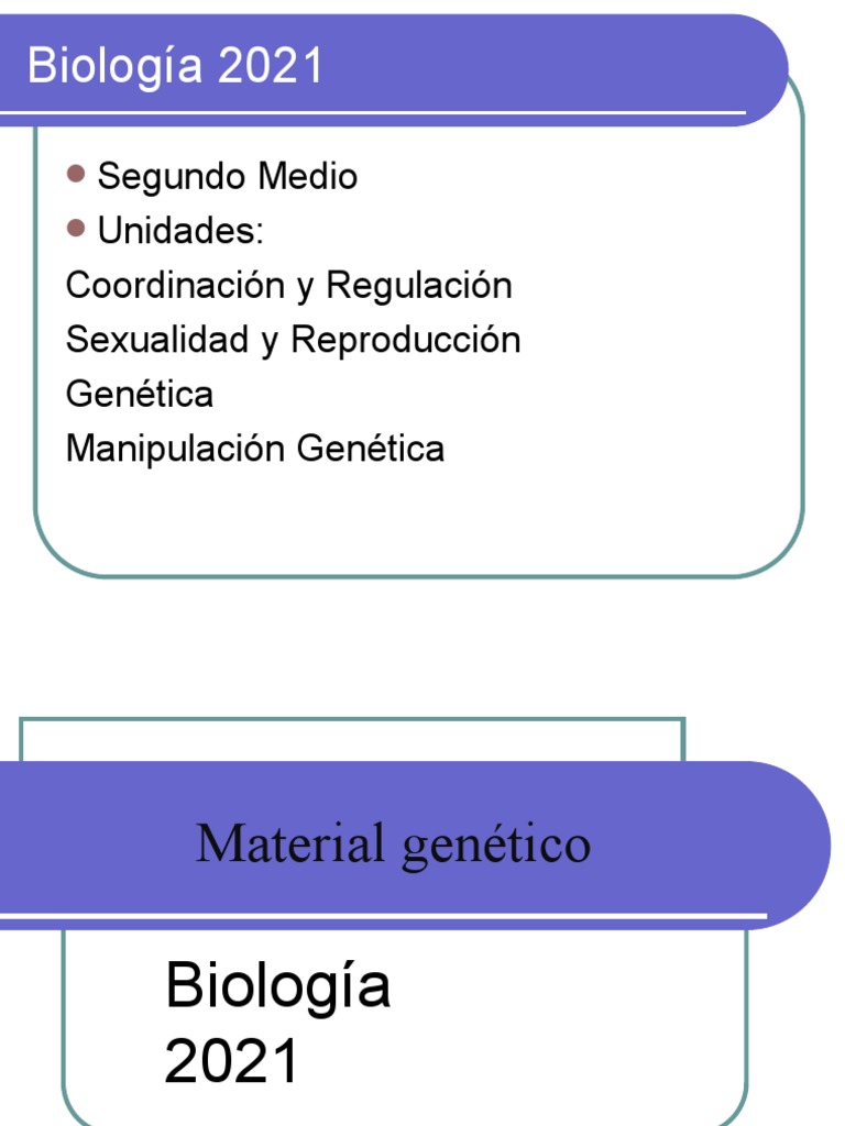 1 - Material Genetico | PDF | Adn | Cromosoma