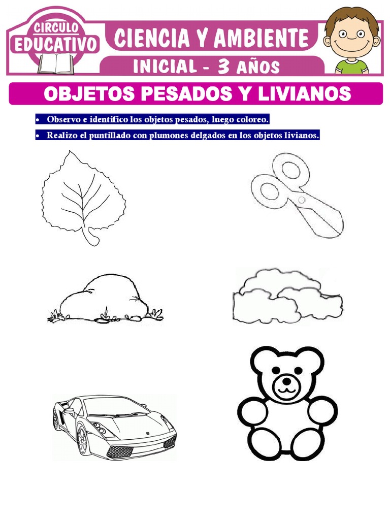 Objetos Pesados y Livianos para Ninos de Tres Anos | PDF