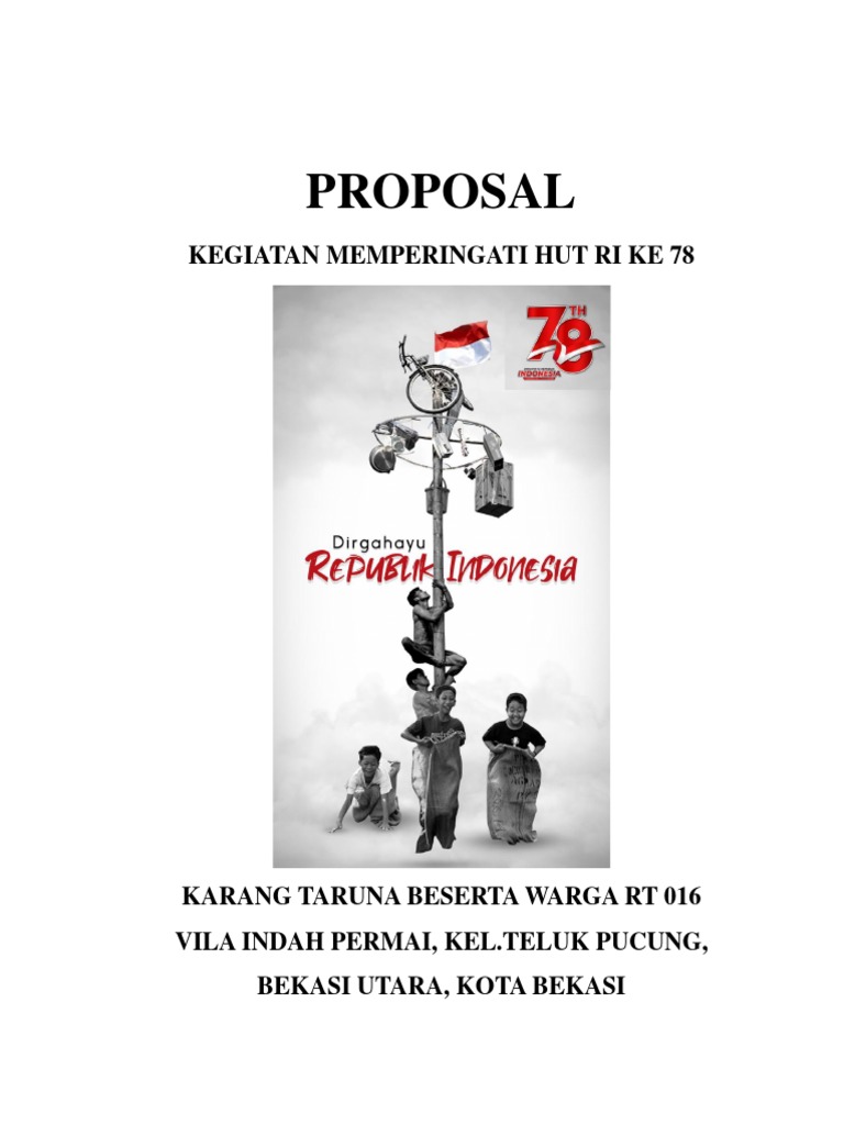 Cover Proposal HUT RI Ke-78 | PDF