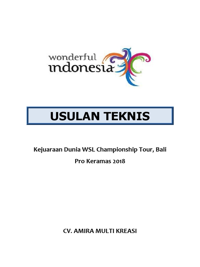 Dokumen Usulan Teknis | PDF