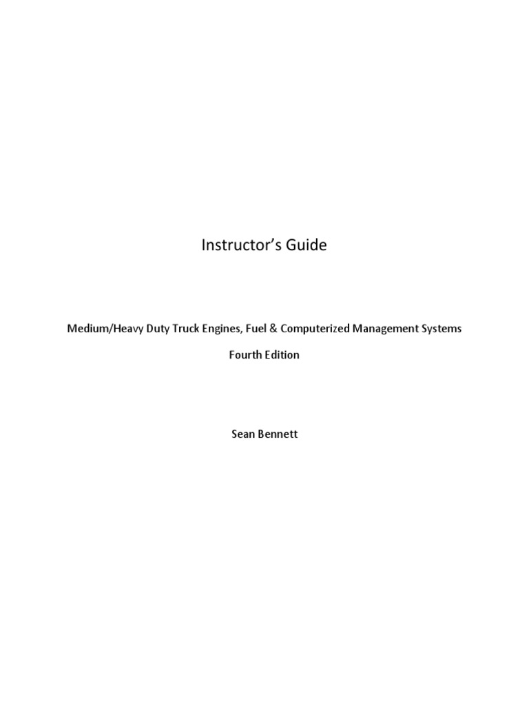 Instructors Guide | Download Free PDF | Turbocharger | Piston