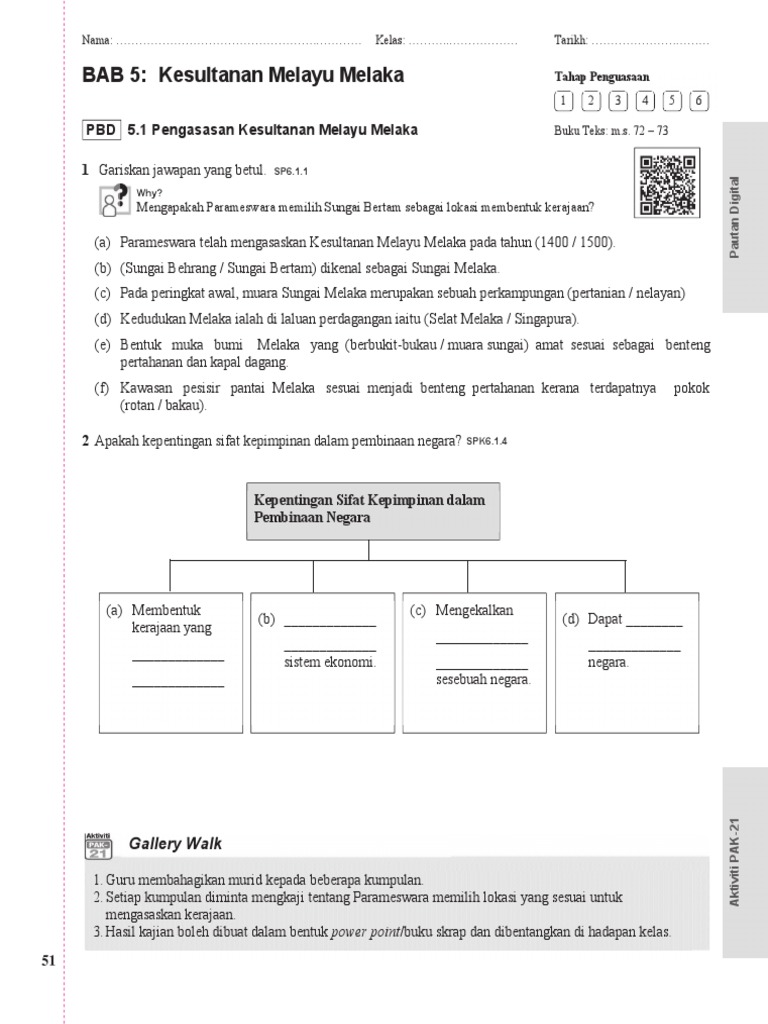 Modul Sejarah Ting 2 - Bab 5 | PDF