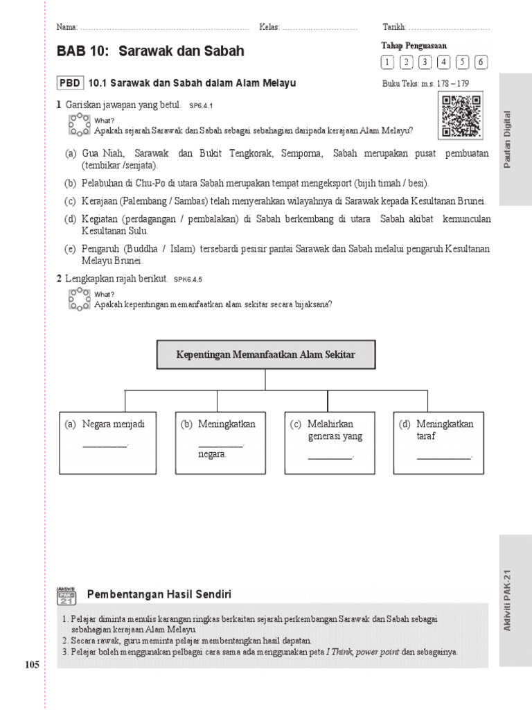 Modul Sejarah Ting 2 - Bab 10 | PDF