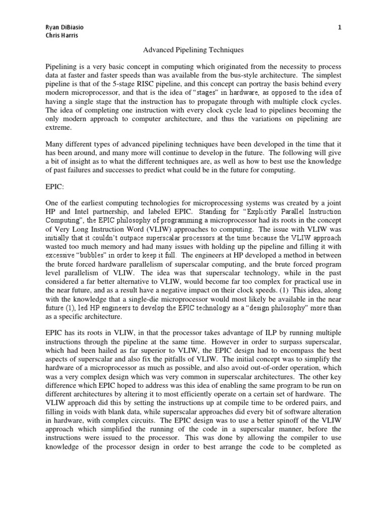 Advanced Pipelining Techniques Explained | PDF | Instruction Set | Central Processing Unit