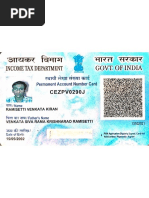 Pancard Back Side | PDF